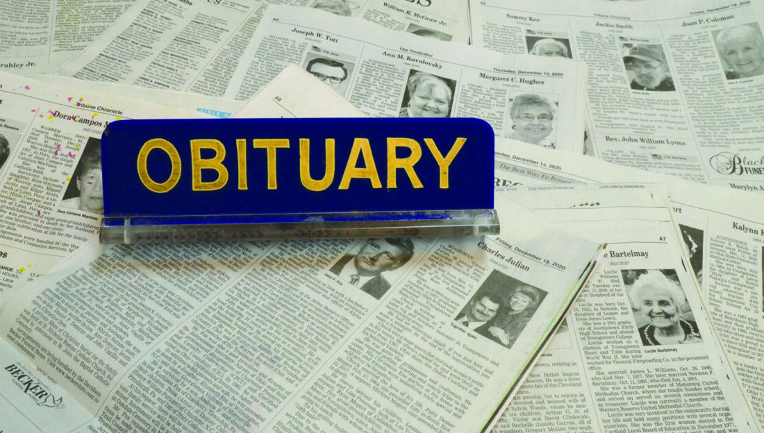 Obituaries shine with personality | News, Sports, Jobs - The Vindicator